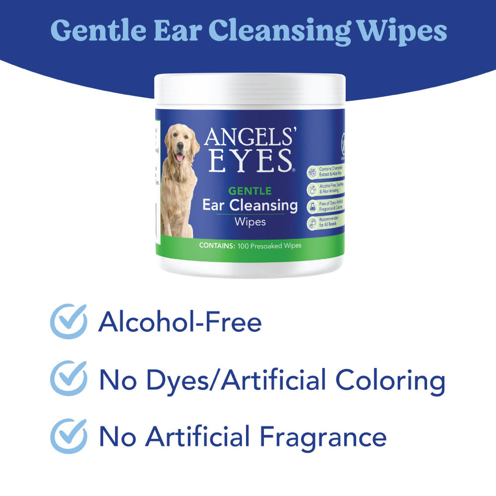 Angels' Eyes Gentle Ear Cleansing Wipes for Dogs and Cats – Angels Eyes ...
